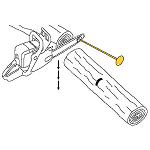The Firewood Gauge (15”) - The Original Patented Magnetic Firewood Measuring Tool – Strong Durable Flexible Fiberglass with a Whopping 88 Pound Pulling Force Magnet attaches to Any Chainsaw Bar