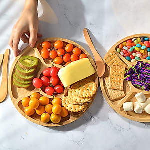 DOSTATNI 4 Pieces individual cheese boards charcuterie board set wood board for charcuterie set of 4 charcuterie boards individual mini with knife spoons for eating Charcuterie Sandwiches and Cheese