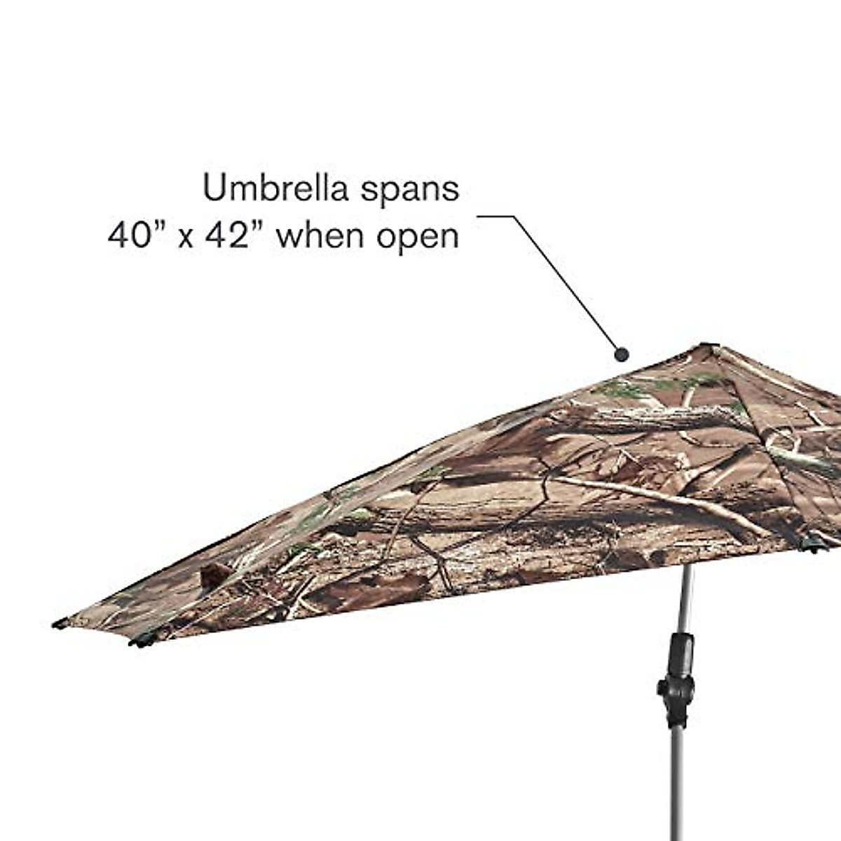 Sport-Brella Versa-Brella SPF 50+ Adjustable Umbrella with Universal Clamp, Regular, Camo