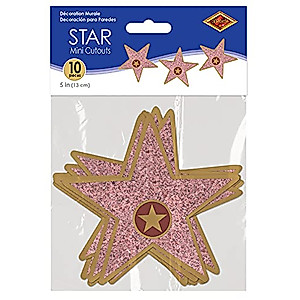 Beistle Mini Star Cutouts, 5", Multicolor