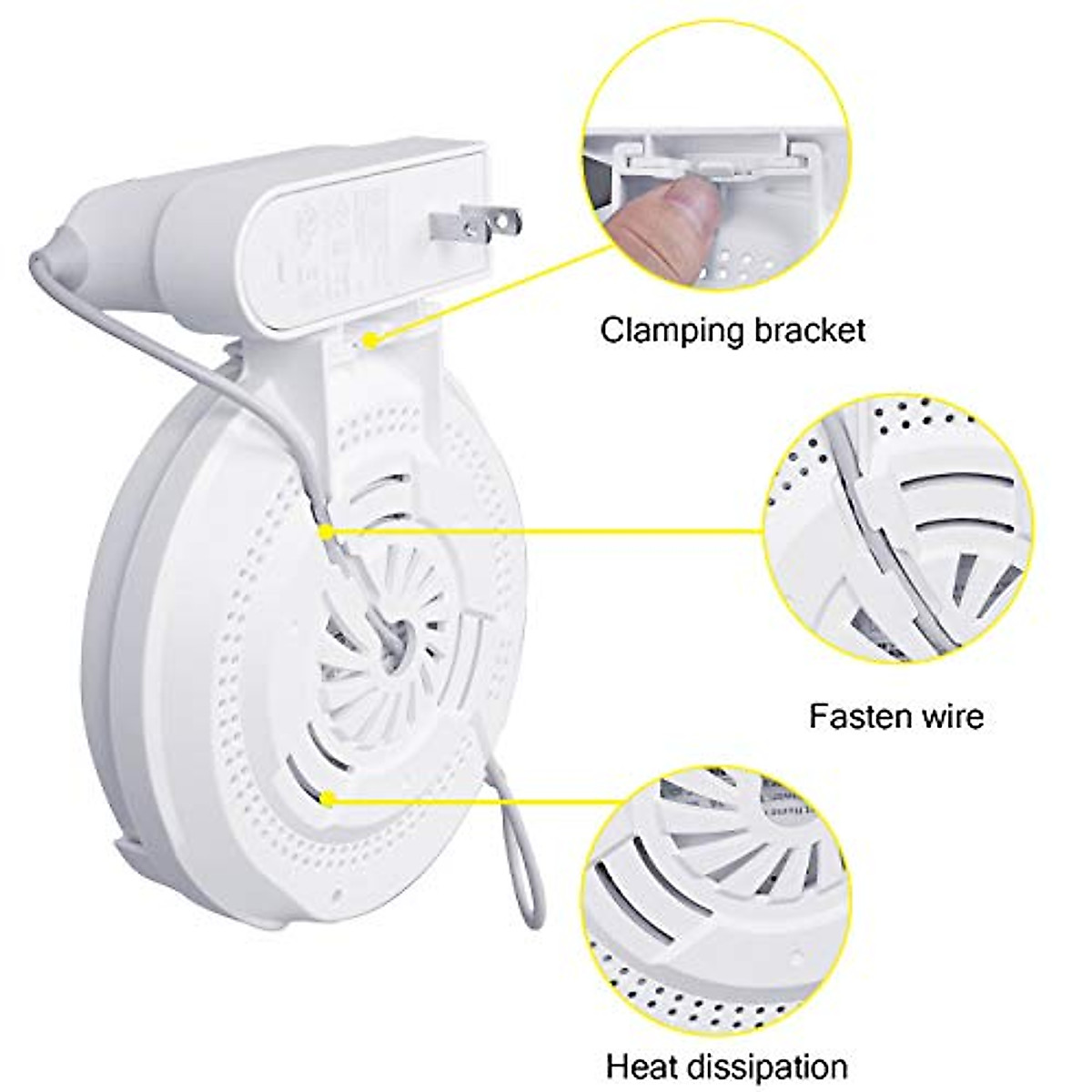 BECROWMUS 2Pack AC Outlet Wall Mount Compatible with Deco M9 Plus Whole Home Mesh WiFi System Routers, Deco M9 Plus Wall Mount Stand Bracket Holder