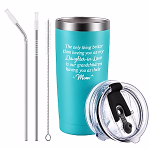 GINGPROUS Daughter In Law Gifts, The Only Thing Better Than Having You Tumbler Mothers Day Birthday Gifts Christmas Gifts for Daughter In Law from Mother In Law, 20oz Insulate Travel Tumbler, Mint