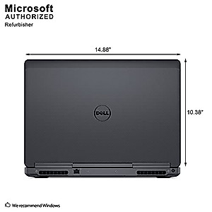 Dell Precision 7510 15.6in Laptop, Core i7-6820HQ 2.7GHz, 16GB Ram, 512GB SSD, Windows 10 Pro 64bit, Webcam (Renewed)
