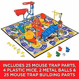 Hasbro Gaming Mouse Trap Kids Board Game, Family Board Games for Kids, Kids Games for 2-4 Players, Family Games, Kids Gifts, Ages 6 and Up (Amazon Exclusive)