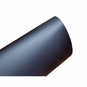 Black Matte Carbon Fiber Car Vinyl Wrap Roll 1ft x 5ft Bubble Free Air Release DIY Wrap Film for Motor Interior