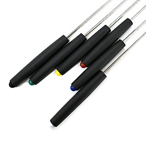 Norpro Stainless Steel 10 Piece Fondue Set, medium, Silver