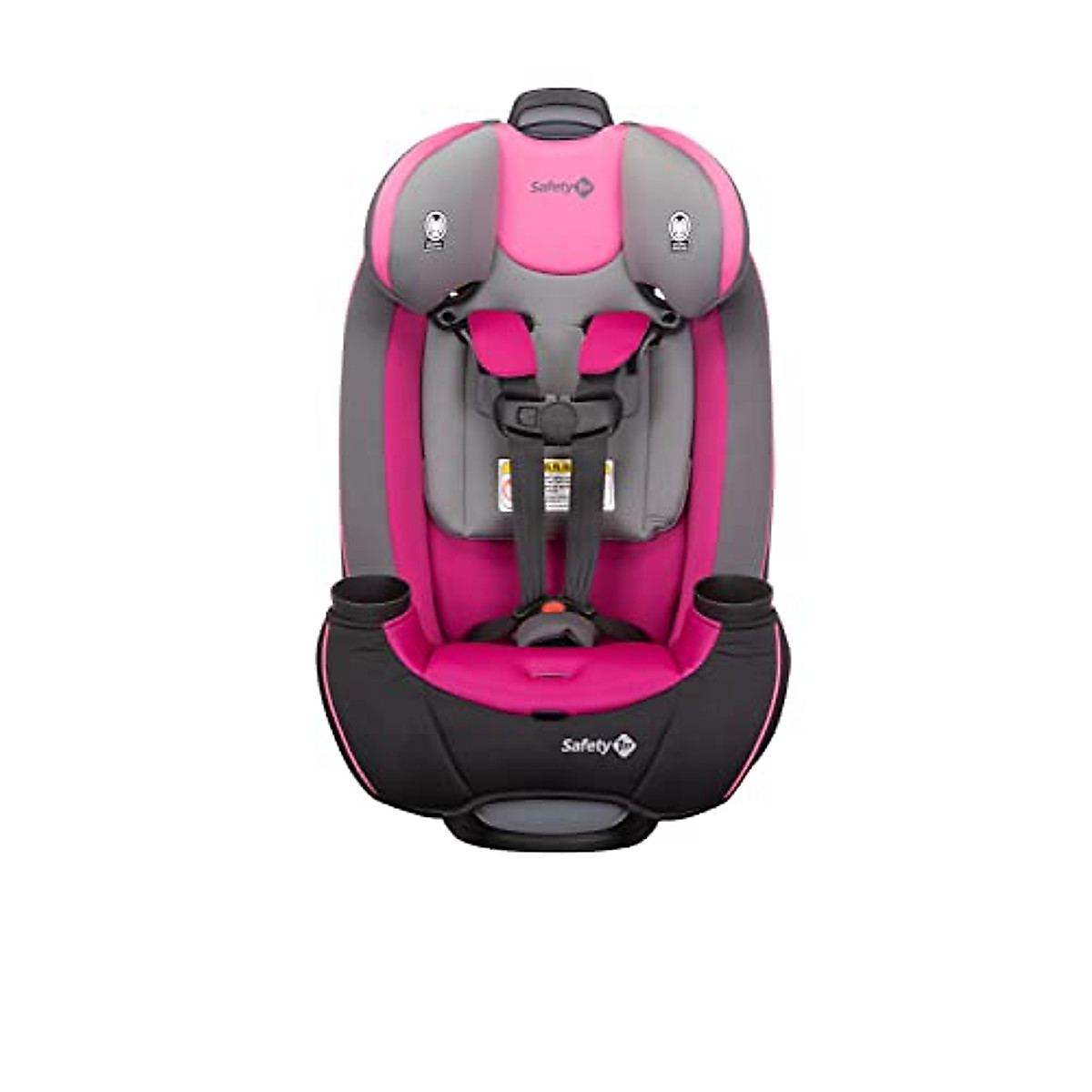 Safety 1st Crosstown All-in-One Convertible Car Seat, Rear-Facing 5-40 pounds, Forward-Facing 22-65 pounds, and Belt-Positioning Booster 40-100 pounds, Tickled Pink