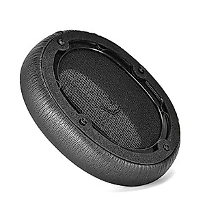 Leather Headphone Earmuffs Compatible with Edifier W860NB Active Headphones Foam Cushion Soft Cover Ear Pads Pair of in Ear Headphones Speaker Accessories Audio Cables (Black, One Size)