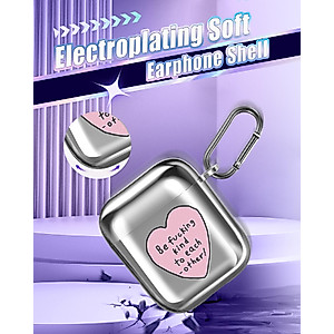 Ayochan for AirPods 2nd/1st Generation Case Cover for Women Cute Love Heart Funda Girly Pretty Aesthetic Kawaii Unique Design with Keychain Protector Estuche Soft TPU for Apple AirPod 2/1 Gen Cases