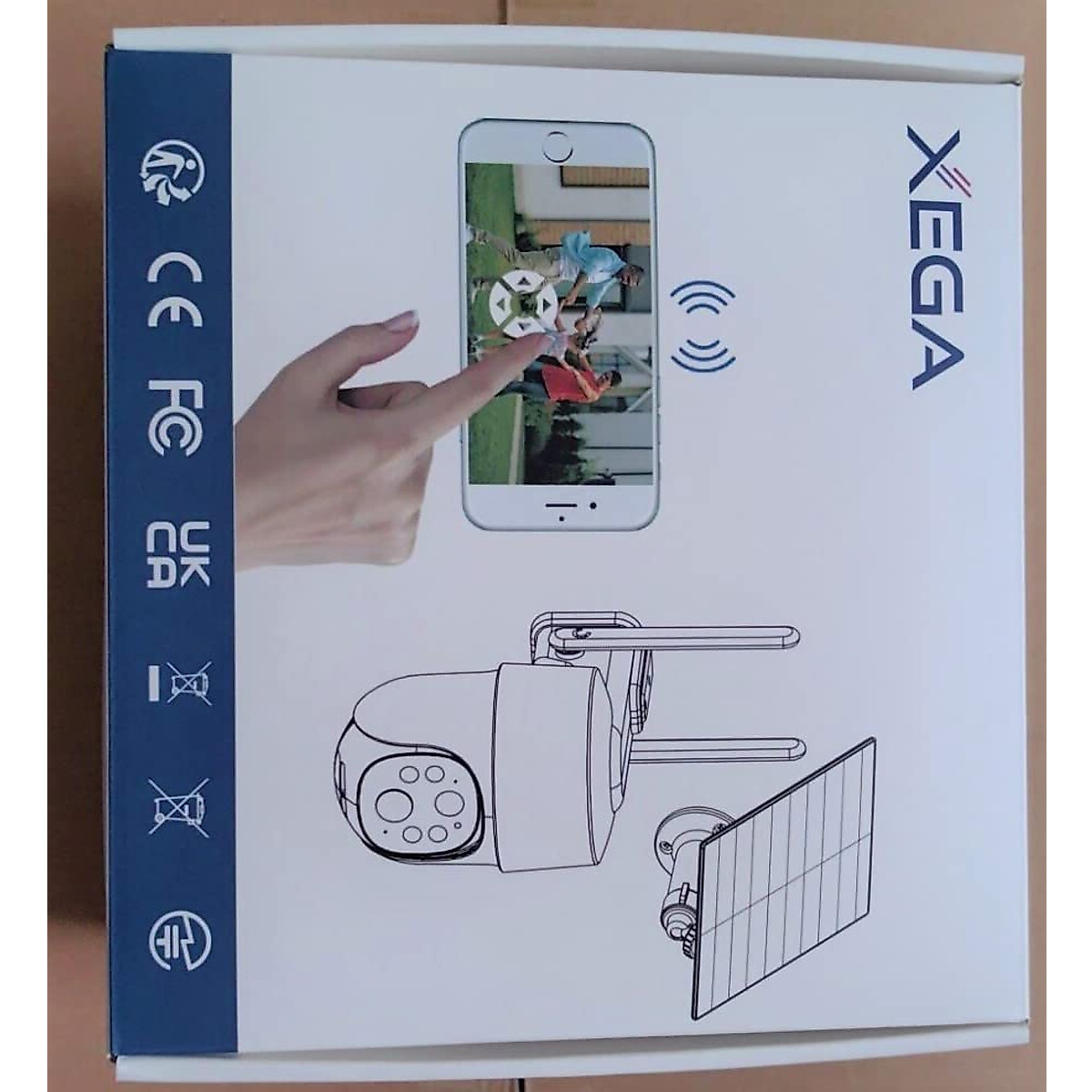 Xega 4G LTE Cellular Security Camera Solar with SIM Card (Verizon AT&T T-Mobile),Wireless Outdoor No WiFi Security Camera,2K HD PTZ Night Vision Motion Detection 2 Way Talk SD&Cloud Storage