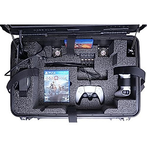 Case Club 4K Gaming Station to Fit PlayStation 5. Comes with Built-in 24" 4K Monitor, Cooling Fans, & Speakers. Fits PS5 (Gen 1 Disc or Digital), Controllers, & Games, (PS5 NOT Included)