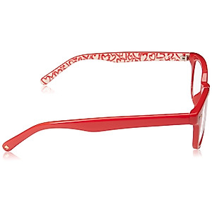 Kate Spade New York Women's Rebecca2 Rectangular Reading Sunglasses, RED LMBRJ, 49 mm + 2.5