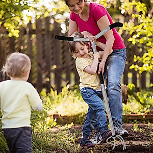 BARAYSTUS Height Adjustable Twist Tiller, Garden Claw, Cultivator Tiller, Hand Tiller, Soil Lossener, Lawn Aerator, Areator Loosen, Rototiller, Garden Bed and Plant Box Cultivator.