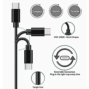 Wall Charger & 5ft USB C Charging Cable Cord Compatible with Anker Soundcore Boost Mini 3/Life P2/A2/U2/Dot 2 Bluetooth Speaker, NC Life A1, Liberty 3 Pro/2 Pro/Air 2/Air 2 Pro Spirit X2 Dot 2 Earbuds