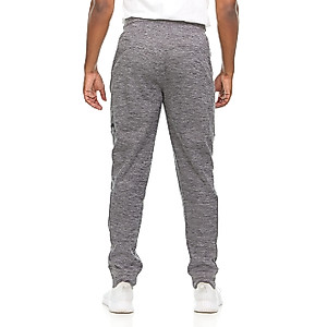 Spalding Mens Alumni Performance Fleece Jogger Pant, Grey Spaced Dye, L