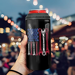 winorax Mechanic 4-in-1 Tumbler Can Cooler Gifts for Mem Dad Uncle Fathers Day 16Oz Mechanics Tumblers Stainless Steel