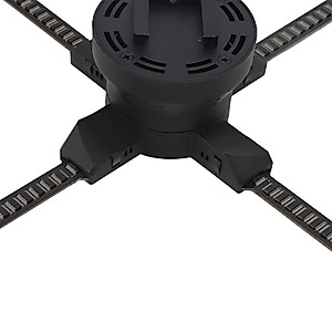 FTVOGUE 80cm 3D Holographic Projection Advertising Display 1600x928 Naked Eye 3D Holographic Projection Fan for Commercial Shop Sign Bar Party