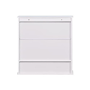 White Bathroom Medicine Cabinet with 2 Mirror Doors, Bathroom Cabinet Wall Mounted with Adjustable Shelf, Medicine Cabinets for Bathroom Laundry Room Kitchen
