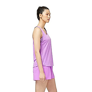New Balance Women's Impact Run Tank Top 22, Cosmic Rose Heather, Medium