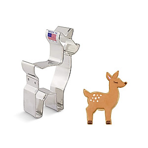 Deer Cookie Cutter, 4.25" Made in USA by Ann Clark