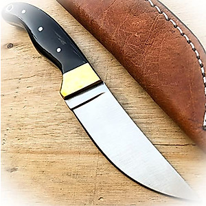 New 7.5" Hunting Tactical Skinner Survival Skinning Fixed Blade Knife Full Tang HORN Camping Outdoor Pro Tactical Elite Knife BLDA-0331