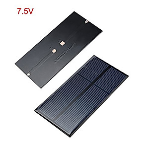 uxcell 5Pcs 7.5V 100mA Poly Mini Solar Cell Panel Module DIY for Light Toys Charger 110mm x 55mm