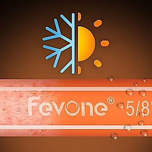 Fevone Garden Hose 25ft Heavy Duty Water Hose 5/8 Garden Hose 25 feet Flexible Garden Hose, Lawn & Garden Watering Equipment, 3/4 Solid Fittings, Drinking Water Safe