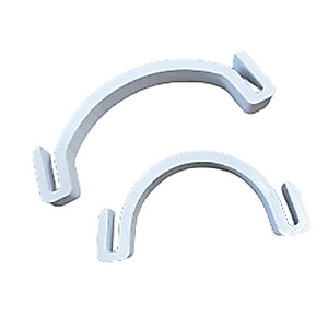 KTD Hat Shaper/Hat Curving Band/Bill Bender/Brim Bender Hat Bender Brim Bender Forming Tool for Perfect Curve Shaper Era Fitted Hat Made in USA - Two (2) Sizes for Custom Adjustable fit White