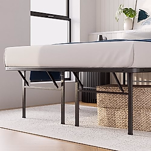 ZINUS SmartBase Heavy Duty Mattress Foundation, 18 Inch Metal Platform Bed Frame, No Box Spring Needed, Sturdy Steel Frame, Underbed Storage, King