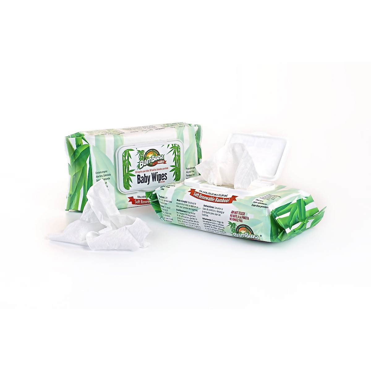 Bum Boosa Bamboo Products Baby Wipes - 12 Packs/960 Count - Thicker, Stronger, Absorbent, Easy Dispensing, Hypoallergenic, Natural Scent, Eco-Friendly