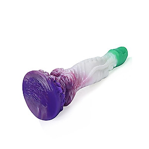 Realistic Thick Dragon Dildo with Knot, 10inch Long Monster Dildos Silicone Fantasy Dildo Anal Plug Toys for Women and Men Couples