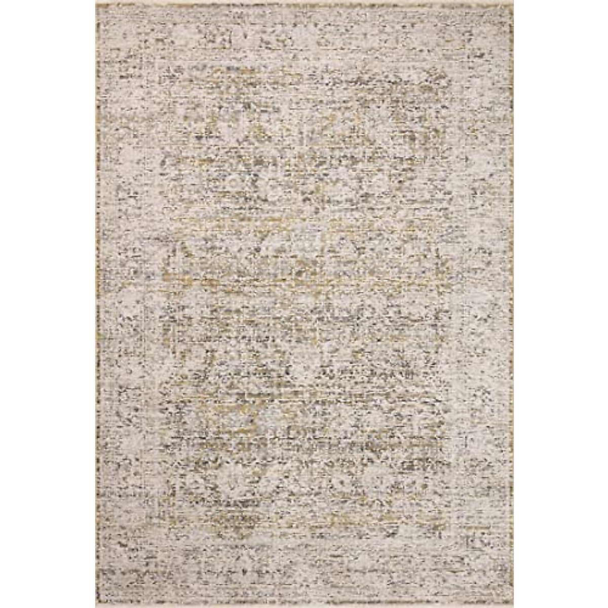 Loloi Amber Lewis Alie Collection ALE-05 Gold/Beige 5'-3'' x 7'-9'', .13'' Pile Height, Area Rug
