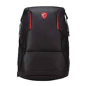 MSI Urban Raider Gaming Laptop Backpack, Quick Access, Padded Mesh, Lightweight Polyester Exterior, Fits Up to 17" Laptop, Water Repelent IPX-2, Medium