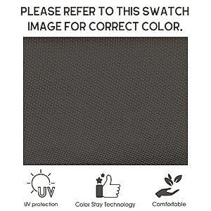 BPS Outdoor Lounger Cushion 72''L x 22''W x 3.5”H Patio Furniture Chair Seat Cushion Olifen Fabric Slipcover Sponge Foam - Set of 2