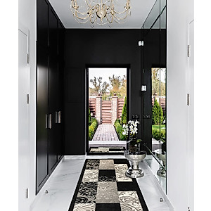 Gloria Non Slip Stain Resistant Rubber Back Kitchen Rug Kitchen Runner Kitchen Mat Carpet for Kitchen (KitchenSet, 2702)