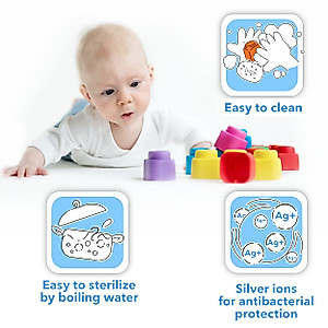 Far far land -Super Soft Building Blocks for Toddlers Ages 1-3 Years– Teaches & Enhances Creativity and Fine Motor Skills- STEM Building Set - 71 Pieces