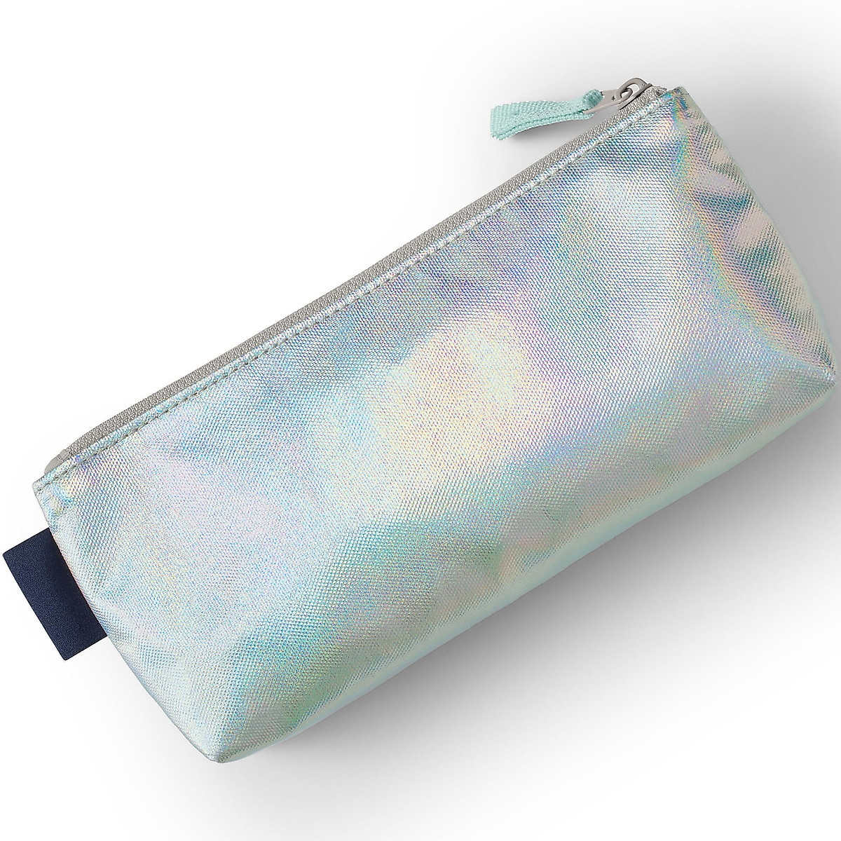 Lands' End Pencil Pouch Metallic Opal 8.5" x 3.75"