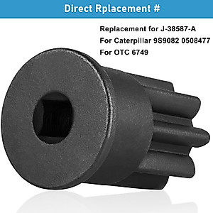 Engine Barring/Turning Socket Wrench For CAT Caterpillar, EUI/MUI & Mack Engines, Fits 3176/3196/3200/3208/3300/3400/3406/3500/3508/3512 Series, C9, C10, C12, C13, C15 and C16 & E-7, E-7 ETEC