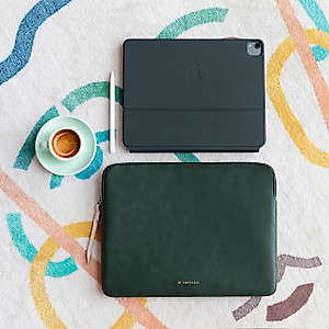 Comfyable Tablet Sleeve Compatible for iPad Pro 13-in M4 2024, iPad Air 13-in M2, 12.9 inch iPad Pro M2 M1 with Magic/Smart Keyboard - PU Leather Waterproof Slim Protective Cover Case