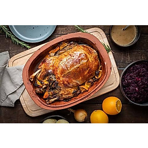 Römertopf 14005 Clay Roaster | 40 Years Anniversary Edition | Non-Stick Dutch Oven | Healthy Clay Pot Cooking | Clay Baker | Versatile Cooking Vessel - 3.7 Quarts (3.5 Liters) for up to 6 people
