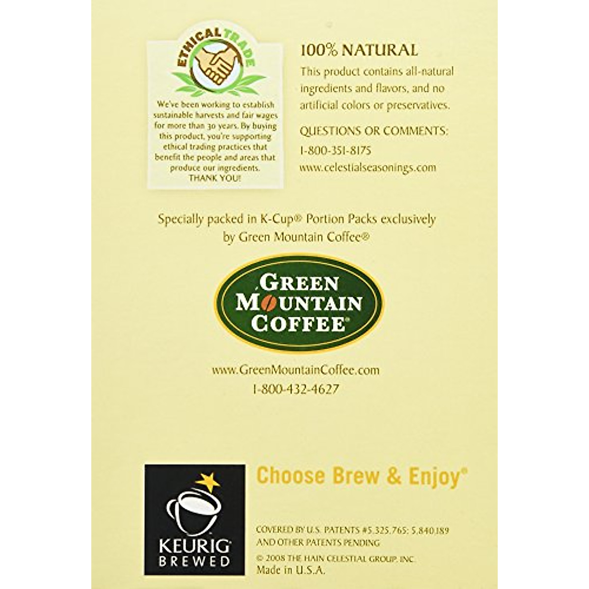 Celestial Seasonings Sleepytime Herbal Tea, K-Cup Portion Pack for Keurig K-Cup Brewers, 96 Count
