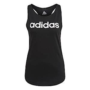 adidas womens Linear Tank Black/White Medium