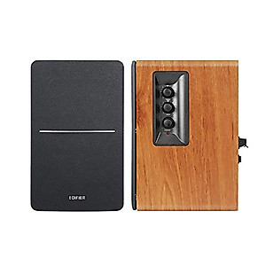 Edifier R1280Ts Powered Bookshelf Speakers - 2.0 Stereo Active Near Field Monitors - Studio Monitor Speaker - 42 Watts RMS with Subwoofer Line Out - Wooden Enclosure