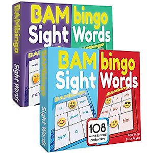 THE BAMBINO TREE Sight Word BAMBingo Levels 1, 2, 3 and 4 - Preschool Kindergarten 1st Grade 2nd Grade Sight Words