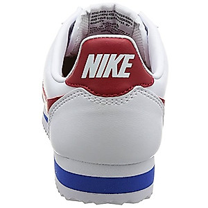 Nike Women's Classic Cortez Leather,White/Varsity Red/Varsity Royal,6.5