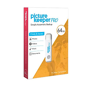 Picture Keeper PRO 64GB Smart USB Professional Storage Flash Drive for Photos, Videos, Music and Docs. More Than Just a Photo Backup Stick. for PC/MAC/Laptops/Computers