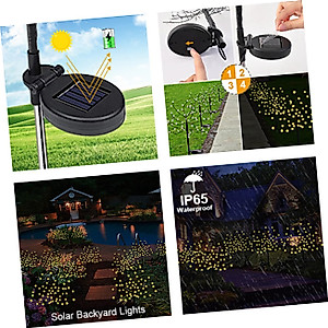 Housoutil Solar Outdoor LED Star Tree Branch Lantern Waterproof for Garden Patio Yard Decorative