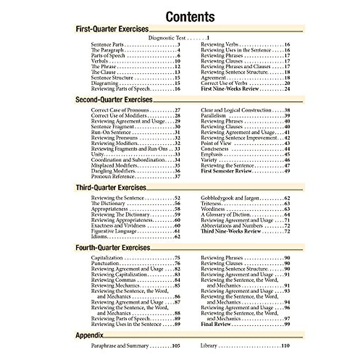 Workbook VI for Handbook of Grammar and Composition - Abeka 12th Grade 12 Highschool English Grammar and Writing Student Work Text