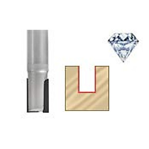 Amana Tool - PCD Diamond 1/4" D 1/4 Shank 2Fl (DRB-420), Industrial Grade