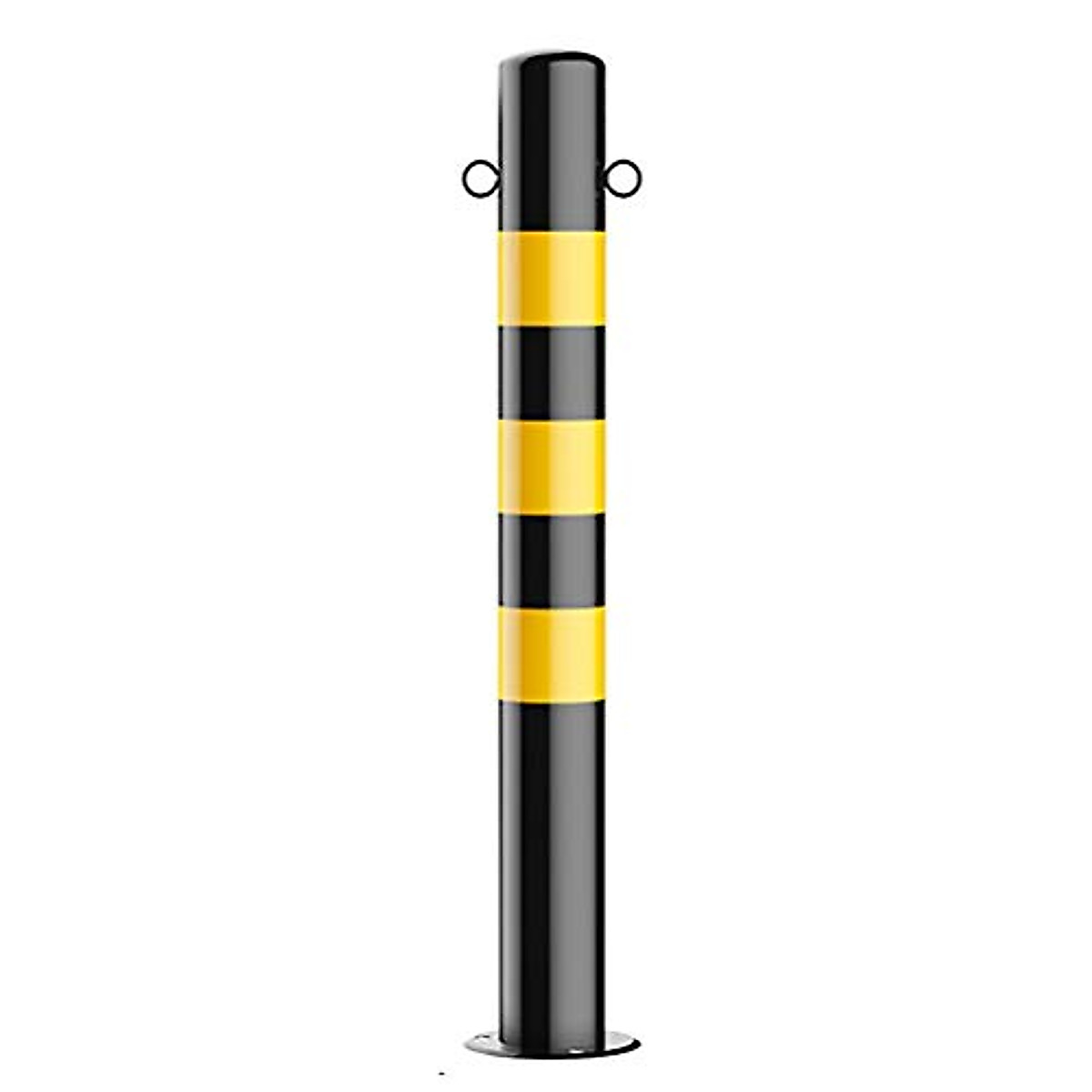 CAIMIAO Driveway Bollards,Bollard's Locking Arm Features Reflective Tape,Car Park Driveway Guard Saver,Easy Installation Private Car Parking Space Lock